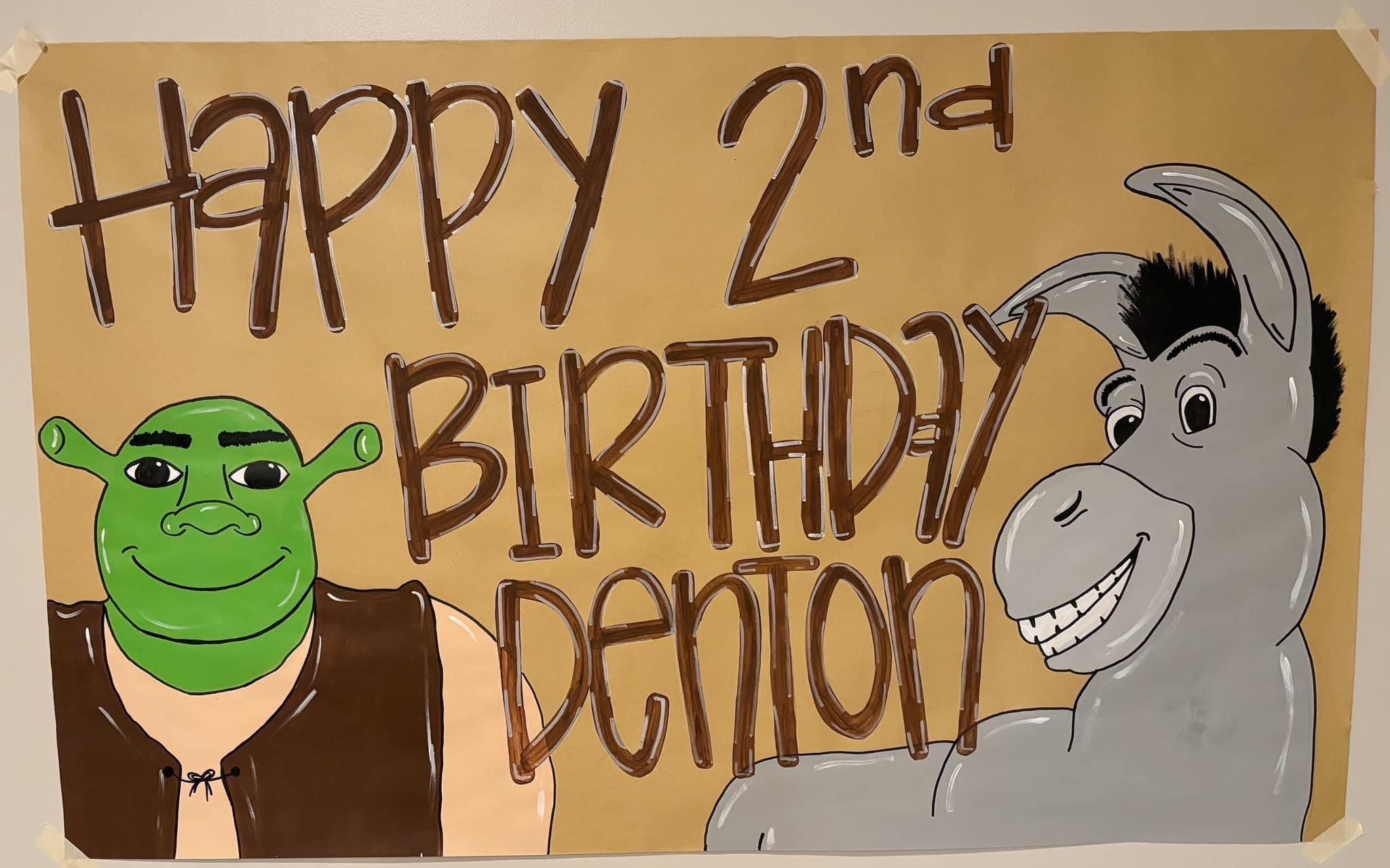 Shrek Birthday Banner - Etsy