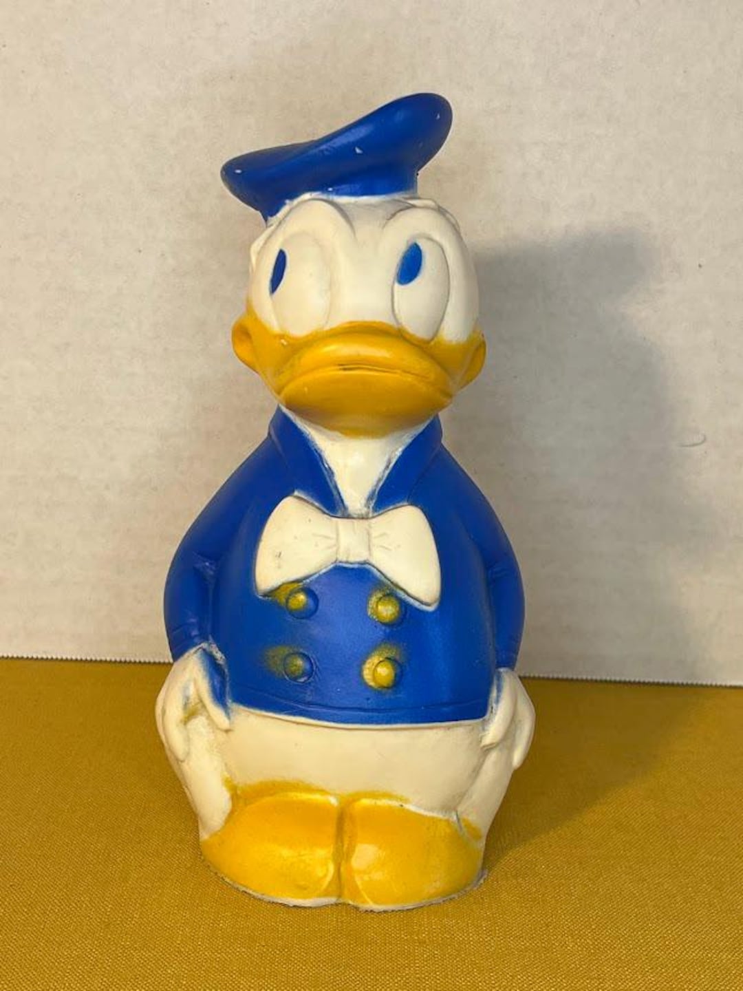 Vintage Soft Rubber Donald Duck Bank - Etsy