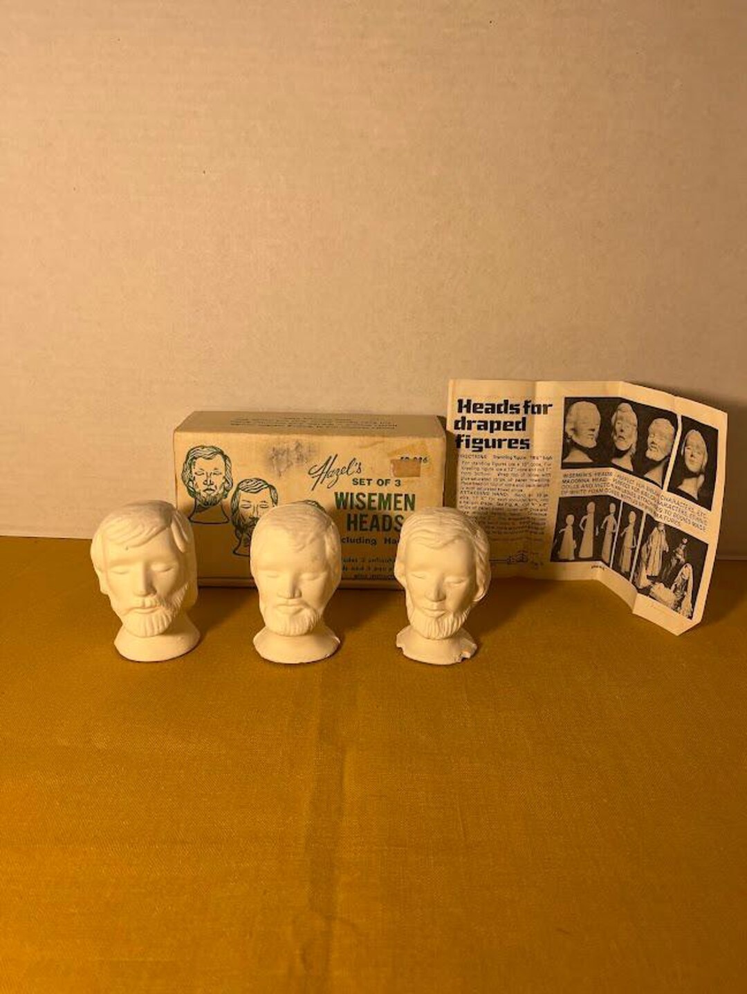 Hazel Pearson Handicrafts: Set of 3 Unfinished Ceramic Heads - Etsy