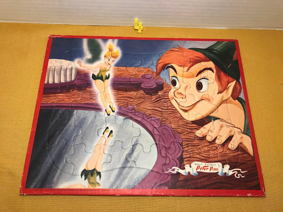 Vintage Disney's Peter Pan Tray Puzzle 4 - Etsy