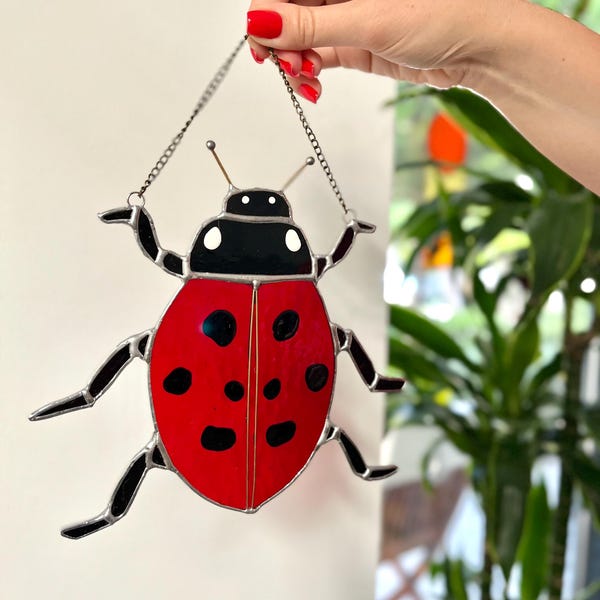Ladybug Suncatcher - Etsy