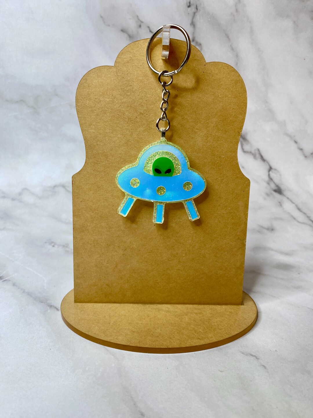 2-inch Glow-in-the-dark UFO Keychain - Etsy