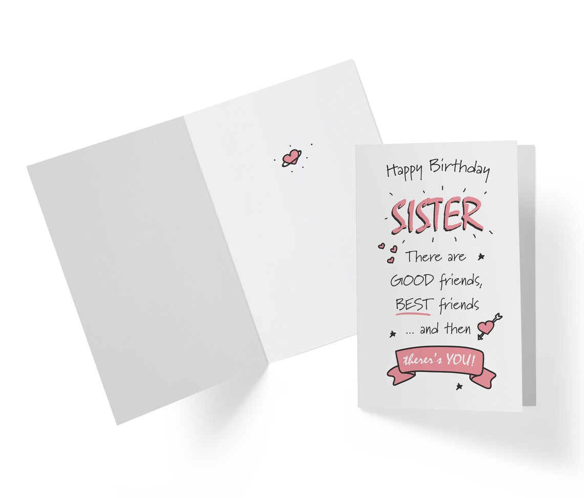 Birthday Card For Sister Anniversary Card For Her With Etsy Birthday Card For Sister Anniversary Card For Her With Etsy