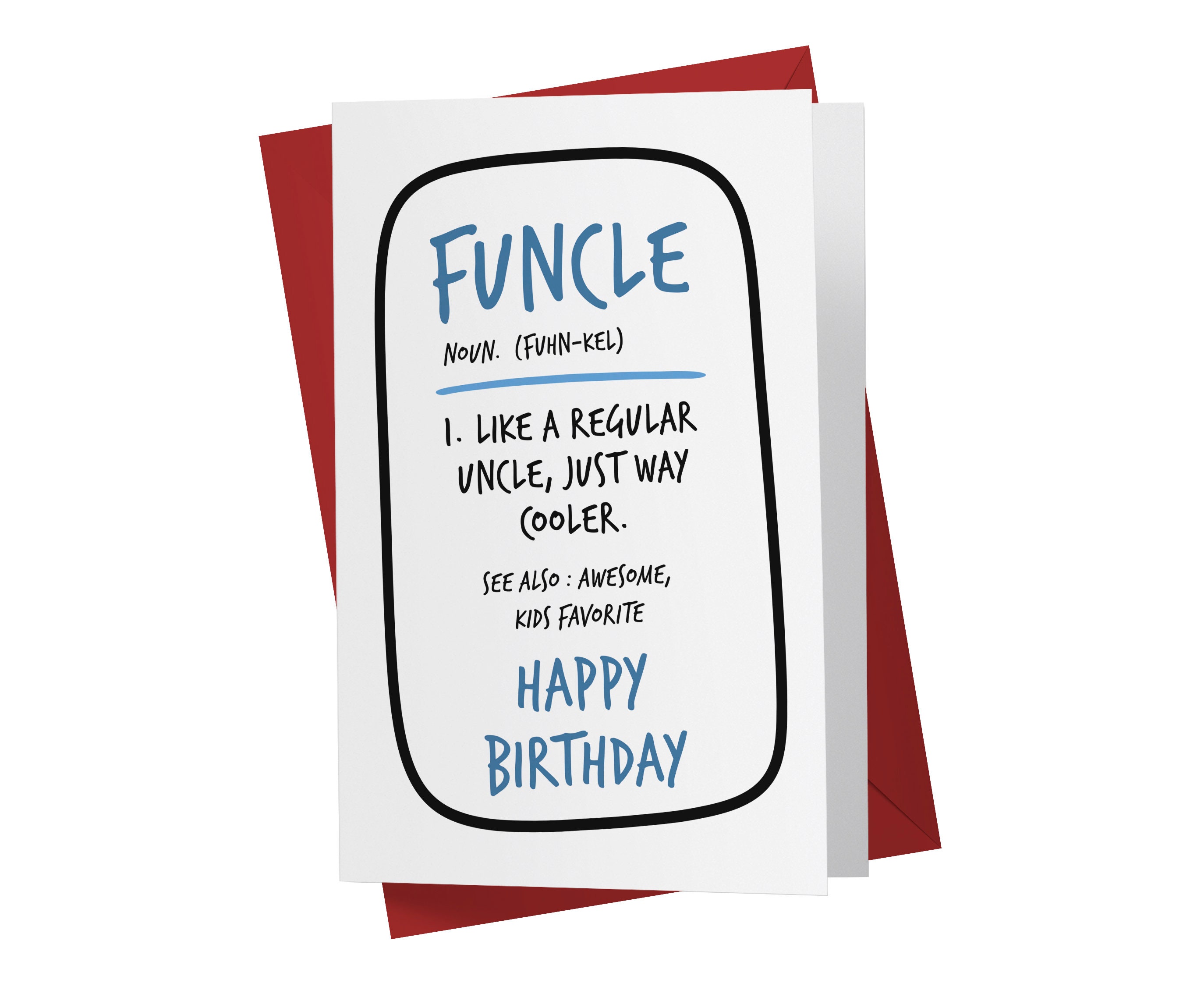Funny Birthday Card Funny Uncle Birthday Card Uncle Anniversary Card - Etsy