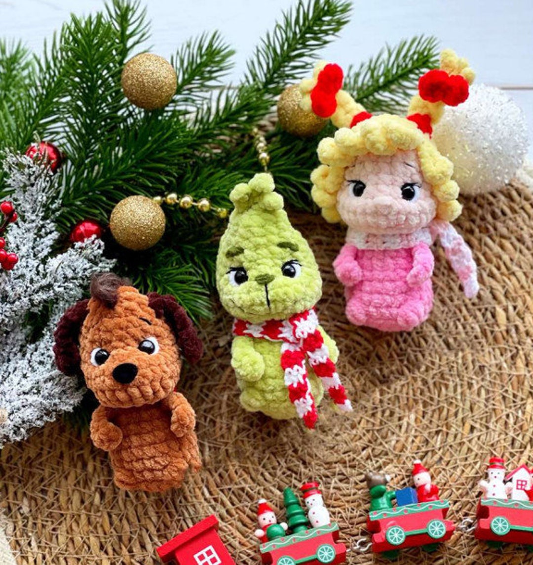 Grinch and His Friends Crochet Pattern, Crochet Grinch Amigurumi ...
