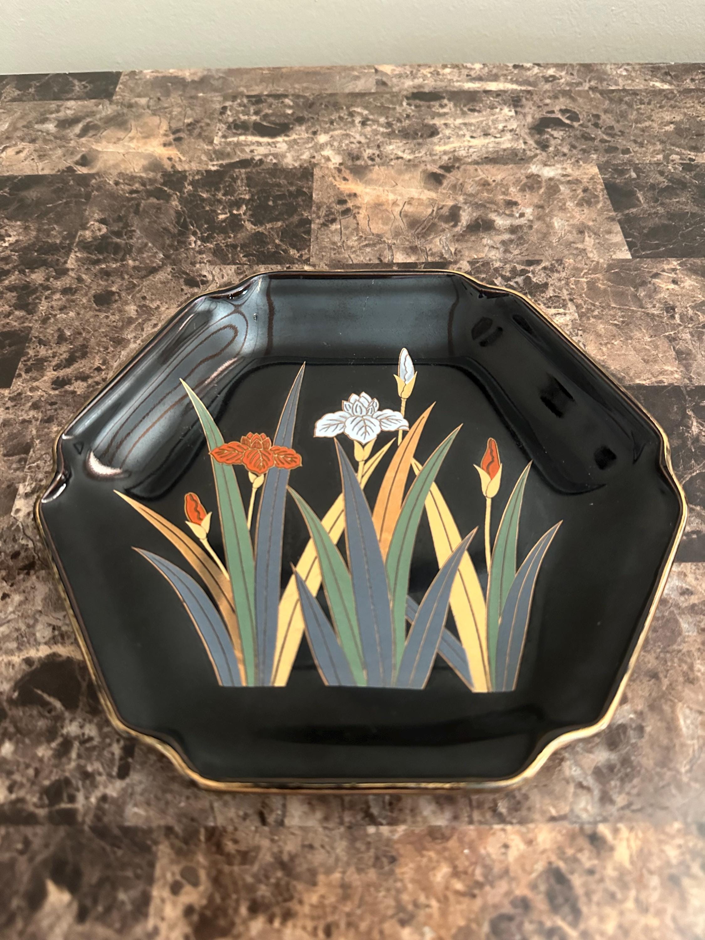 Otagiri Japan Royal Iris Plate, Decorative Plate, Wall Decor, Serving ...