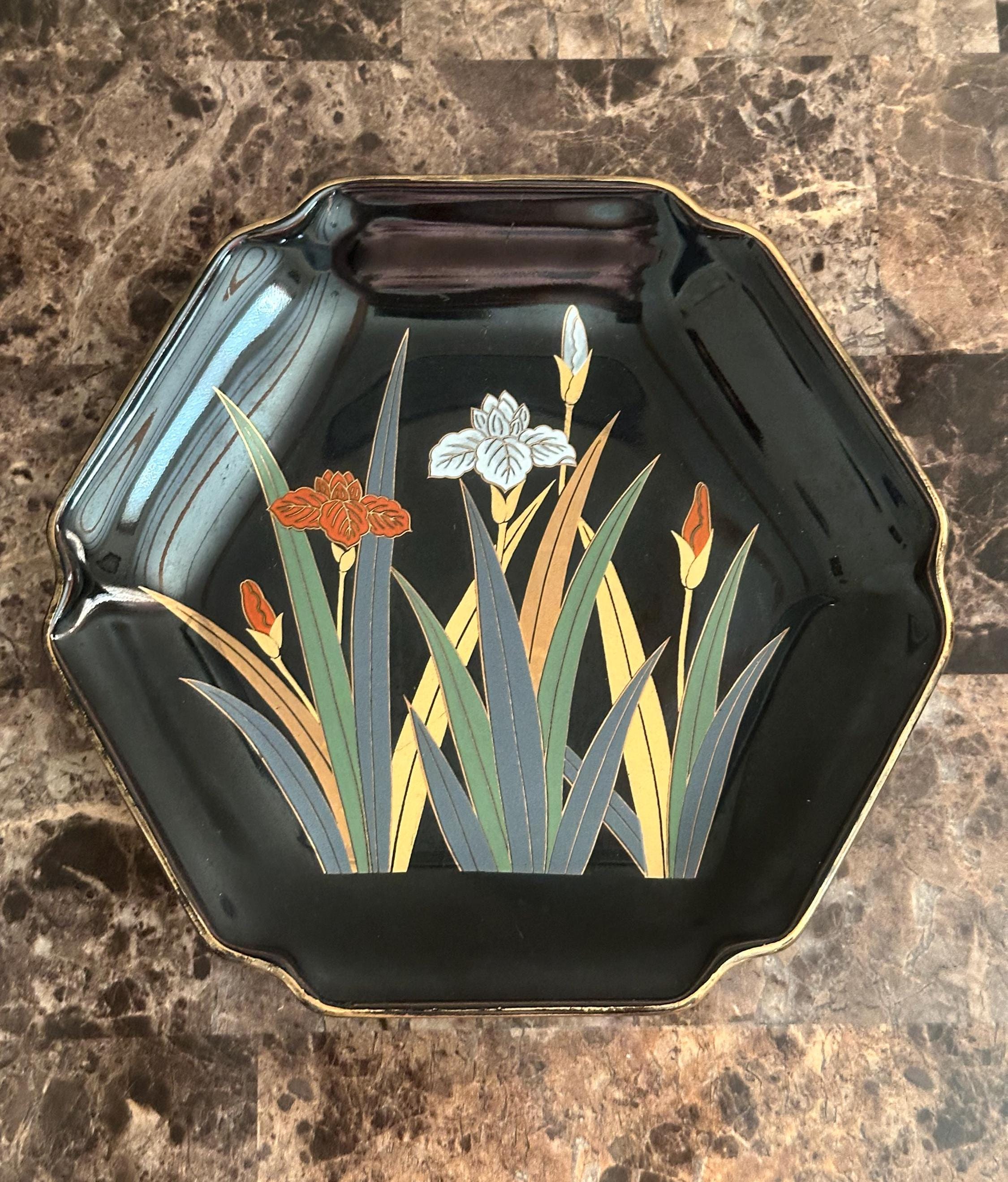 Otagiri Japan Royal Iris Plate, Decorative Plate, Wall Decor, Serving ...