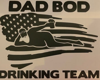 Dad Bod Decal | Etsy