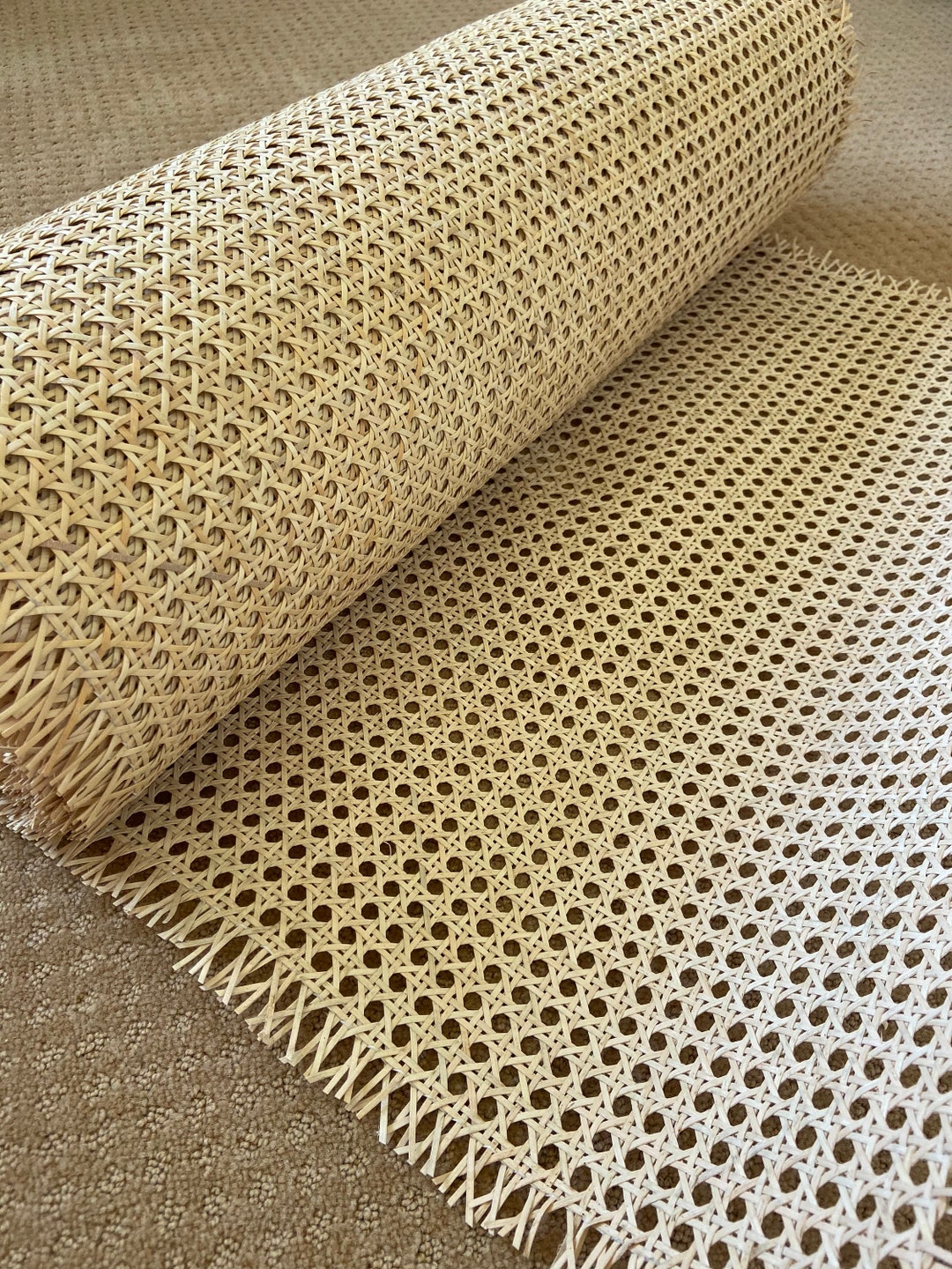 Natural Rattan Cane Webbing 16 Inch 18inch 20 Inch 24 Inch - Etsy