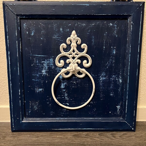 Distressed Blue Cabinet - Etsy
