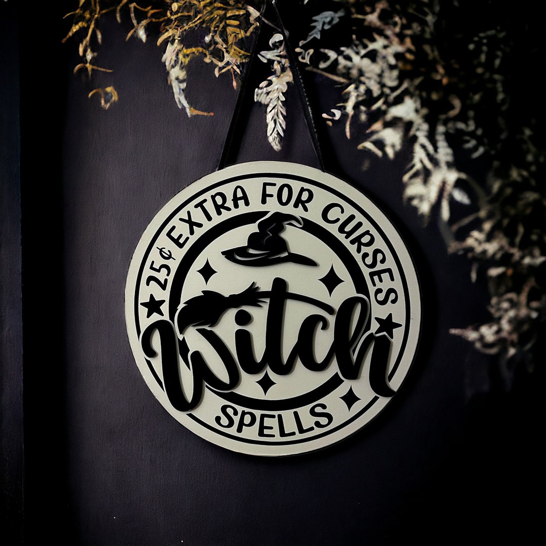 Add a Touch of Enchantment to Your Surroundings 12 Round Wood Sign ...