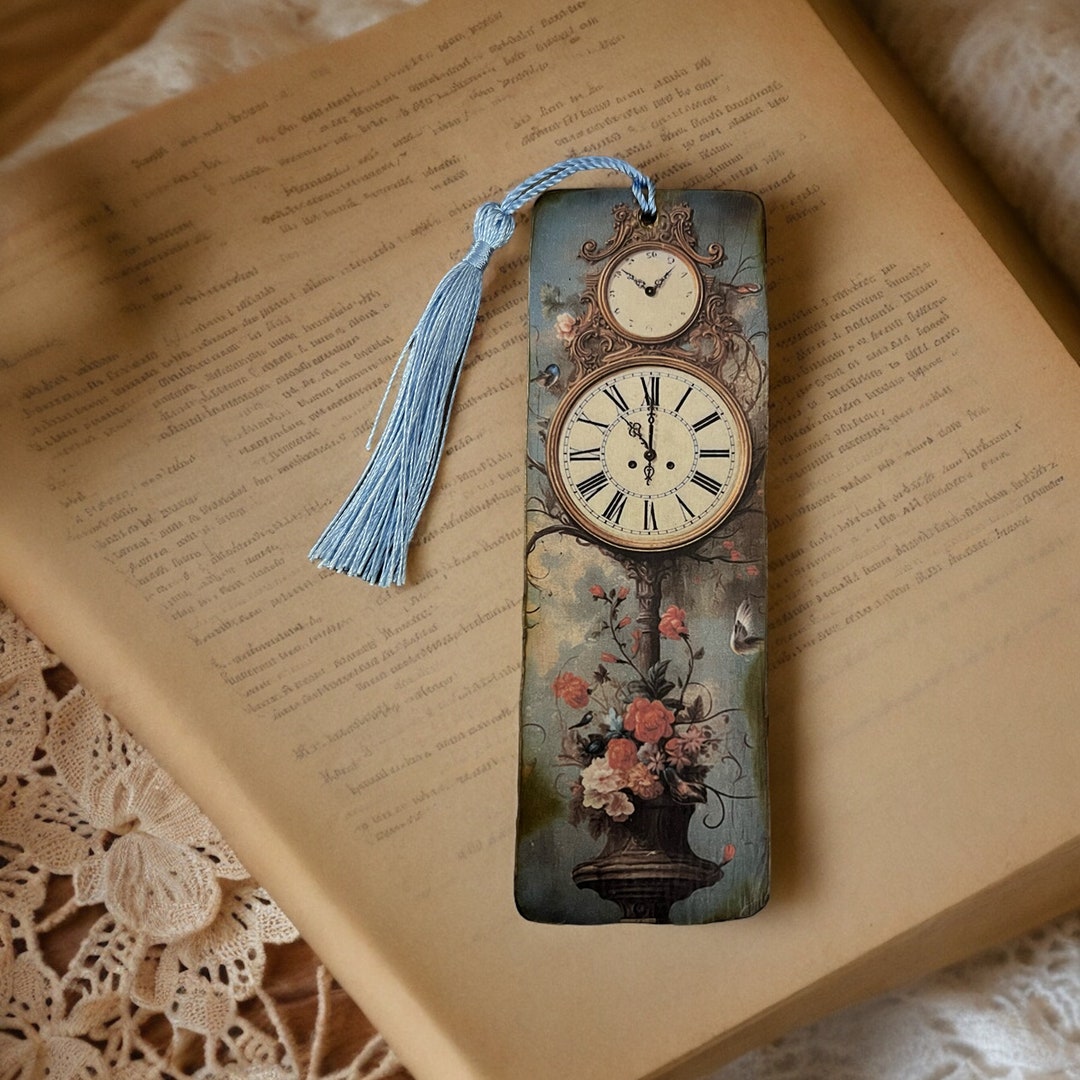 Timeless Blooms: Decorative Wooden Bookmark With Tassel Gifts for ...