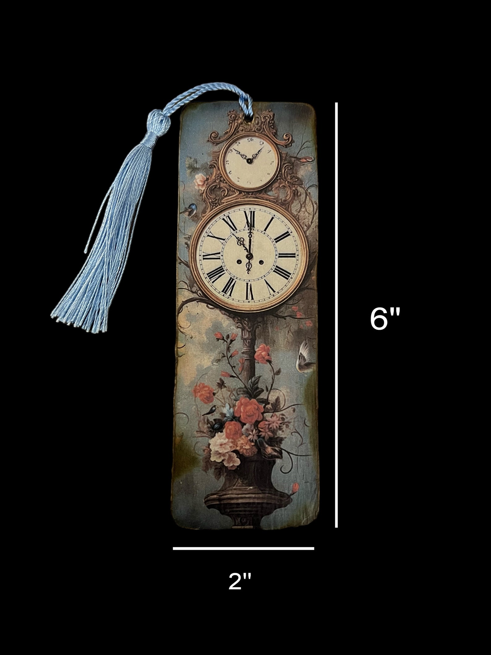 Timeless Blooms: Decorative Wooden Bookmark With Tassel Gifts for ...