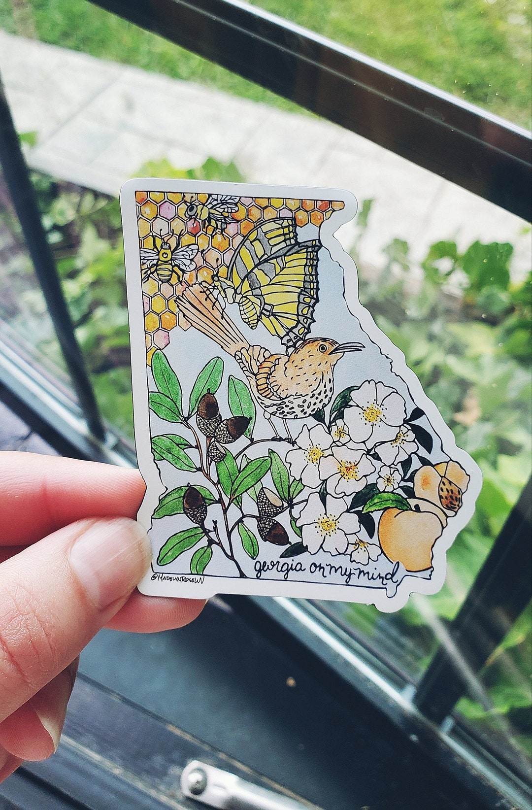 Georgia on My Mind Sticker - Etsy