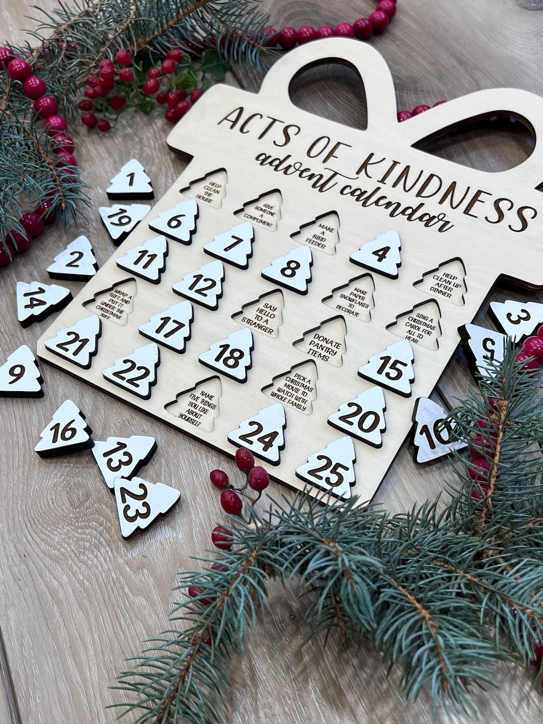 Act of Kindness Advent Calendar SVG Digital File - Etsy