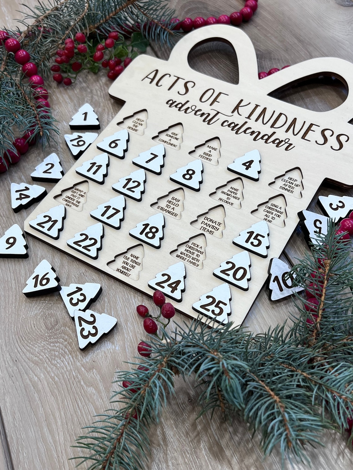 Act of Kindness Advent Calendar SVG Digital File - Etsy