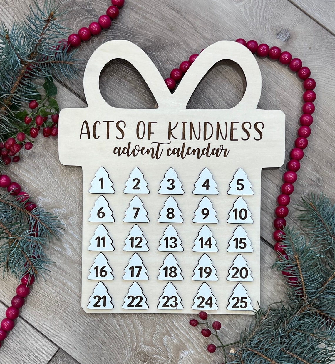 Act of Kindness Advent Calendar SVG Digital File - Etsy