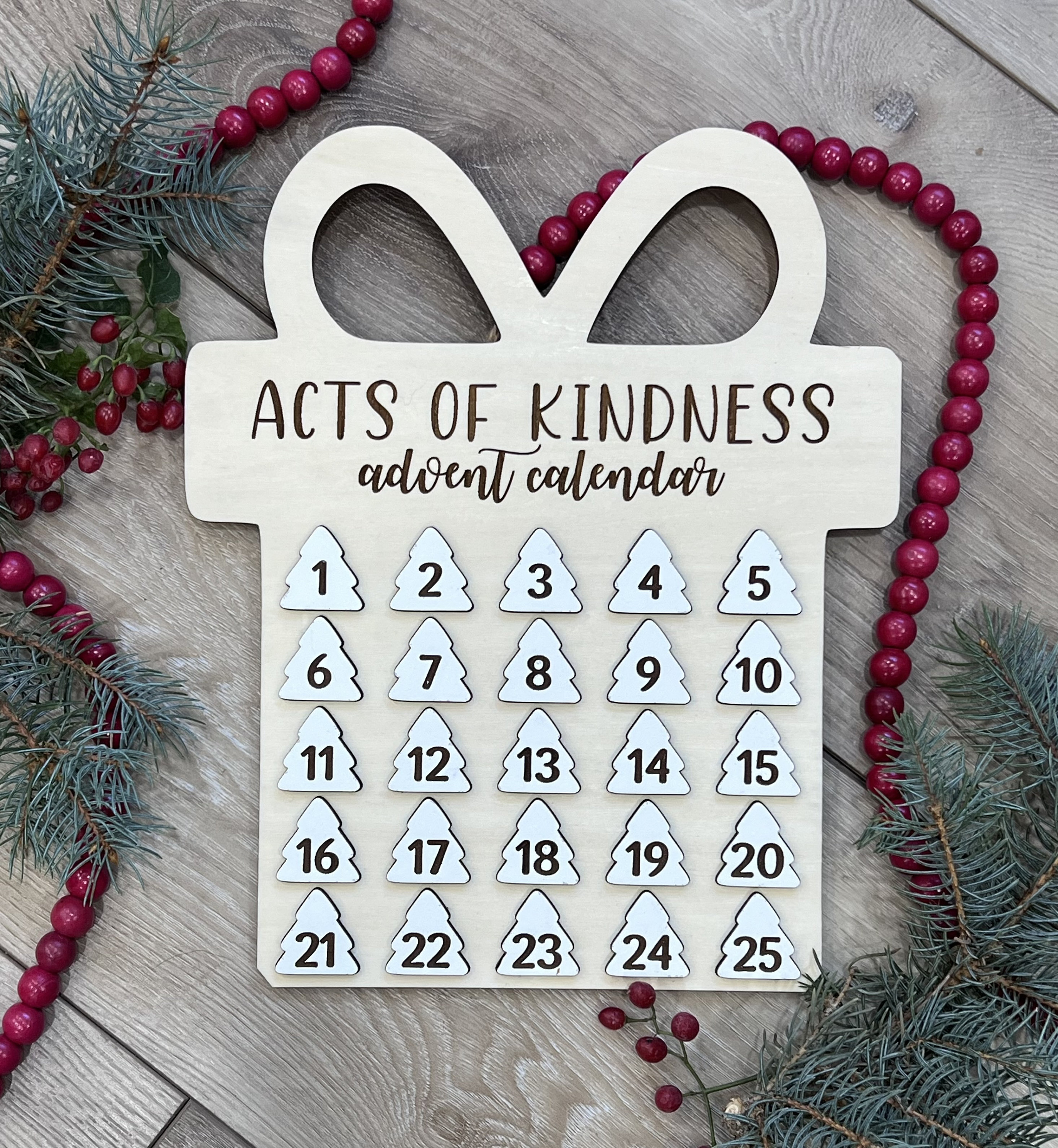 Act of Kindness Advent Calendar SVG Digital File - Etsy