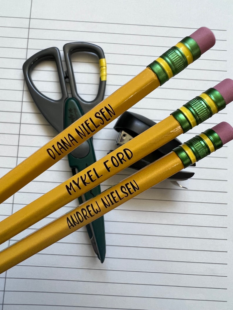 Pack of 10 Personalized #2 Pencils - Etsy