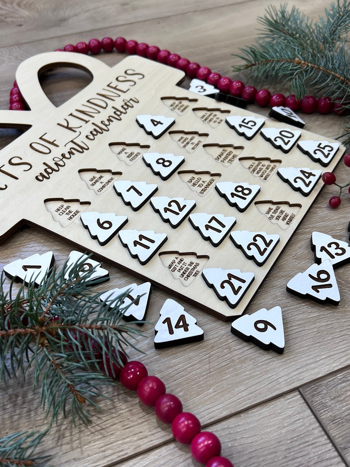 Act of Kindness Advent Calendar SVG Digital File - Etsy
