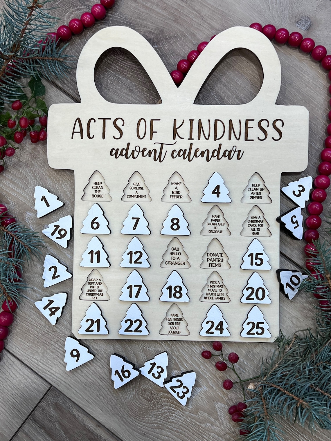 Act of Kindness Advent Calendar SVG Digital File - Etsy