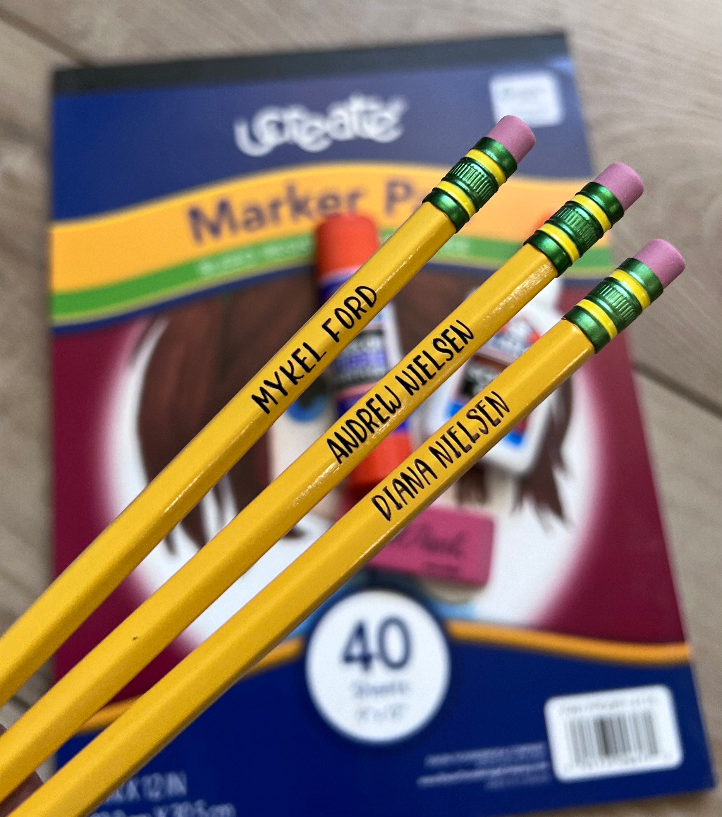 Pack of 10 Personalized #2 Pencils - Etsy