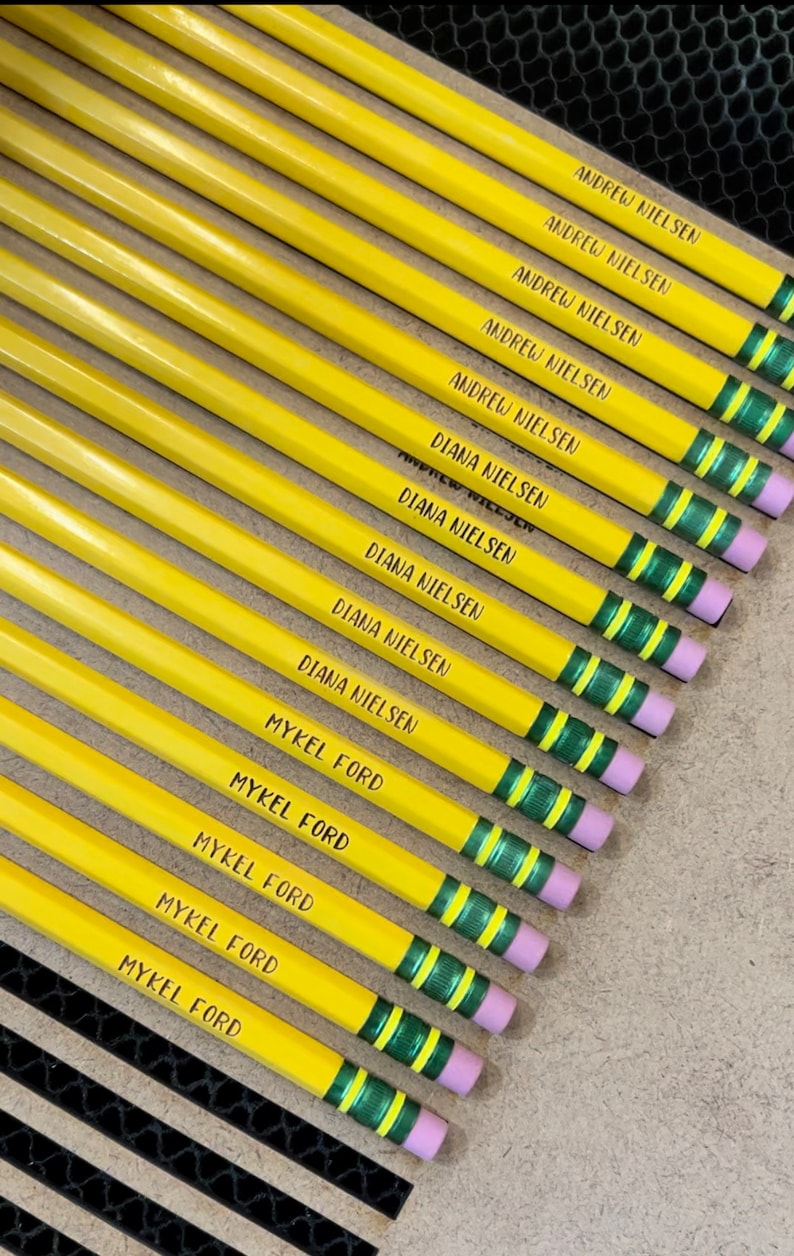 Pack of 10 Personalized #2 Pencils - Etsy