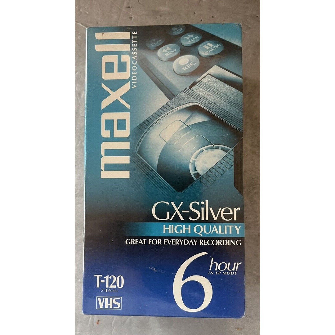 Maxwell Gx-silver T-120 6 Hour VHS Tapes 3 Pack High Quality New and ...
