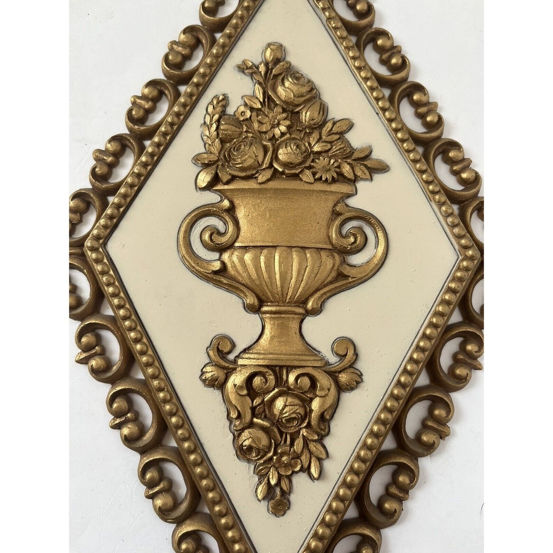 Vintage 1971 Homco Home Interior Wall Hanging Plaques No.7225 Gold - Etsy