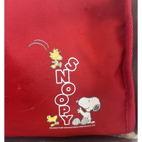 Vintage Red Snoopy Duffle Bag Kids Gym Travel Peanuts… - Gem