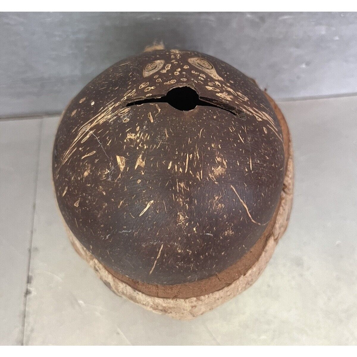 Vintage Carved Coconut Monkey Head Bank Hawaii Tiki Bar Hawaiian Decor ...