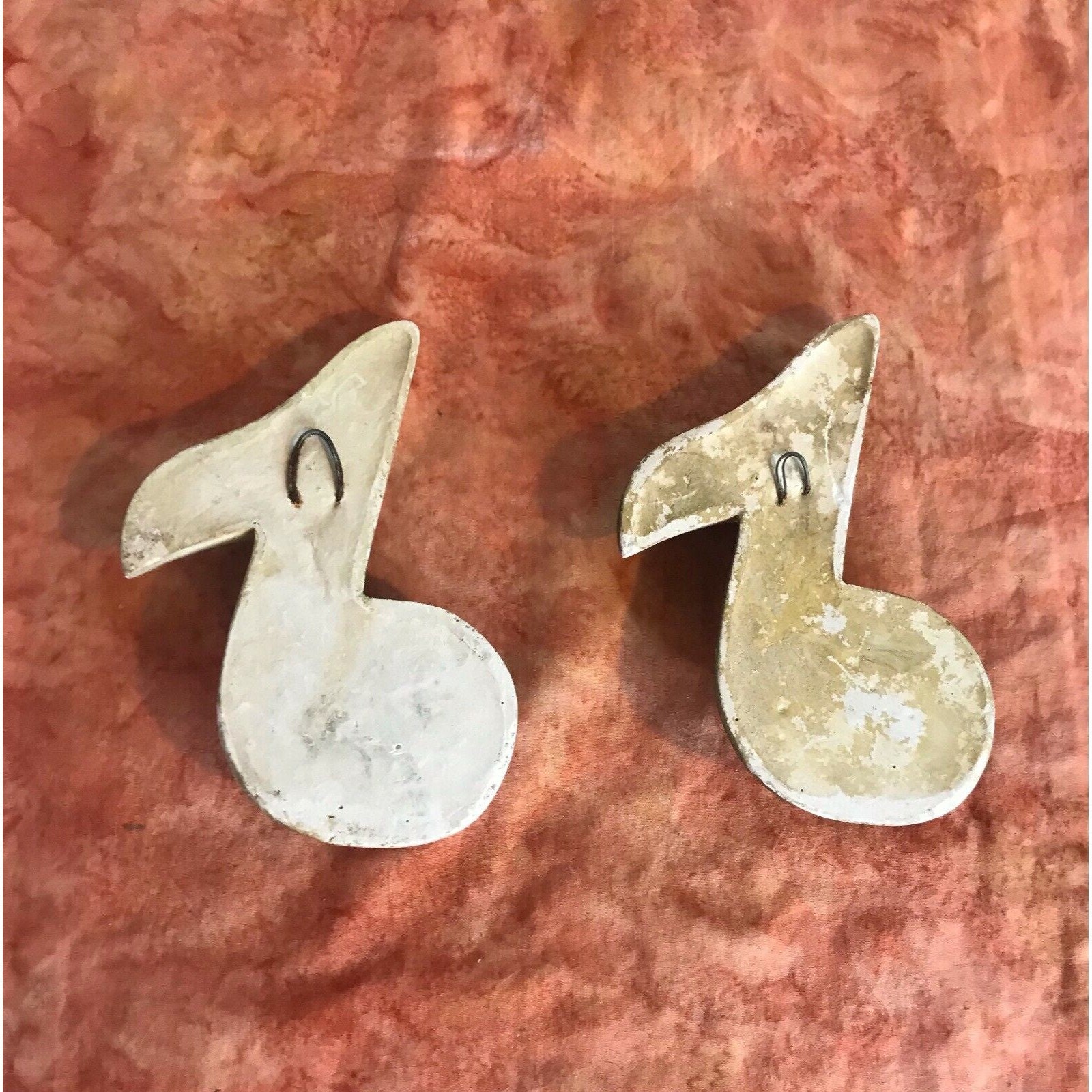 Vintage Chalkware Violin & Musical Note Shelf Set Mid Century Wall ...