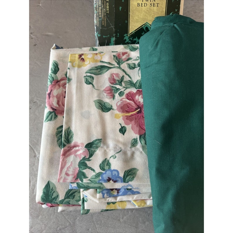 Vtg ROYALE Gold Collection 3 Pc Floral Twin Bed Sheet Set 180 - Etsy