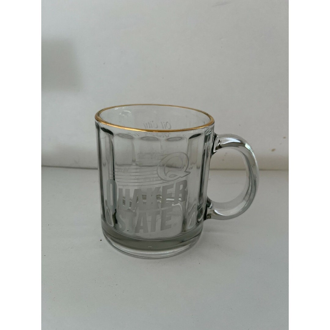 Vintage Quaker State 25 Year Club Retiree Banquet Glass Coffee Tea Mug ...