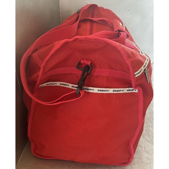 Vintage Red Snoopy Duffle Bag Kids Gym Travel Peanuts… - Gem