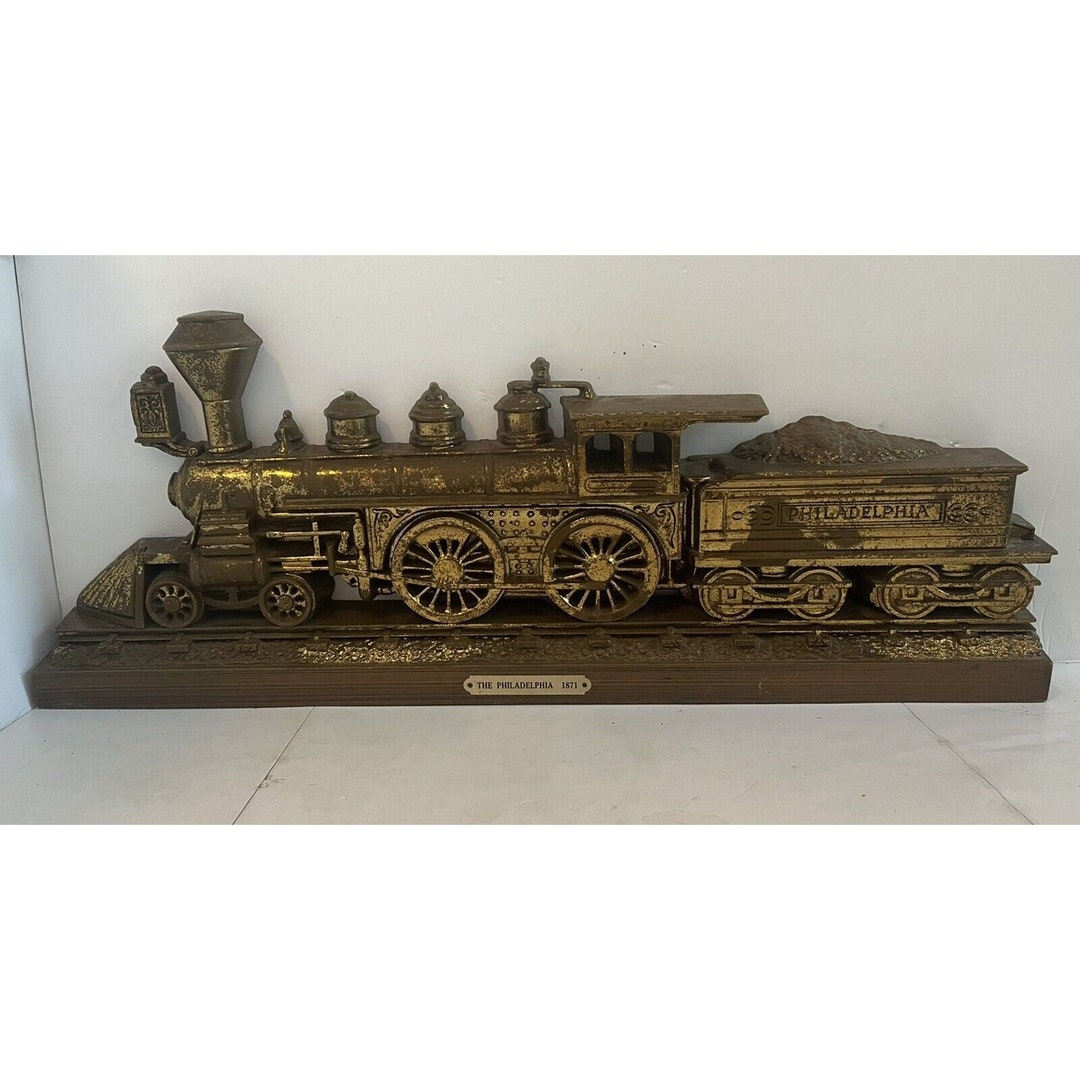 Train Decor, Vintage Burwood Train Locomotive 2144 the Philadelphia 1871 Railroad, Locomotive ...