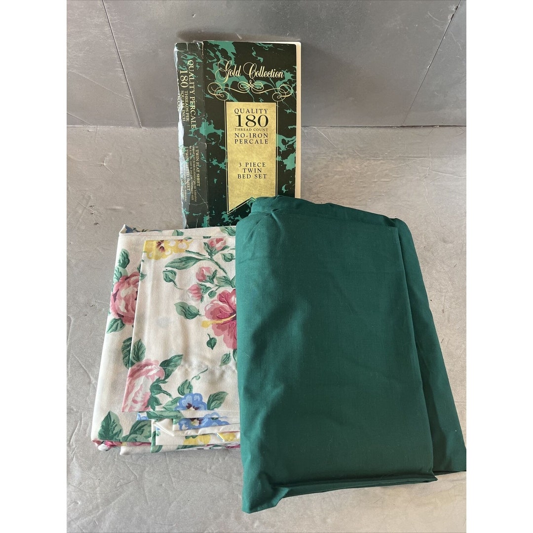 Vtg ROYALE Gold Collection 3 Pc Floral Twin Bed Sheet Set 180 - Etsy