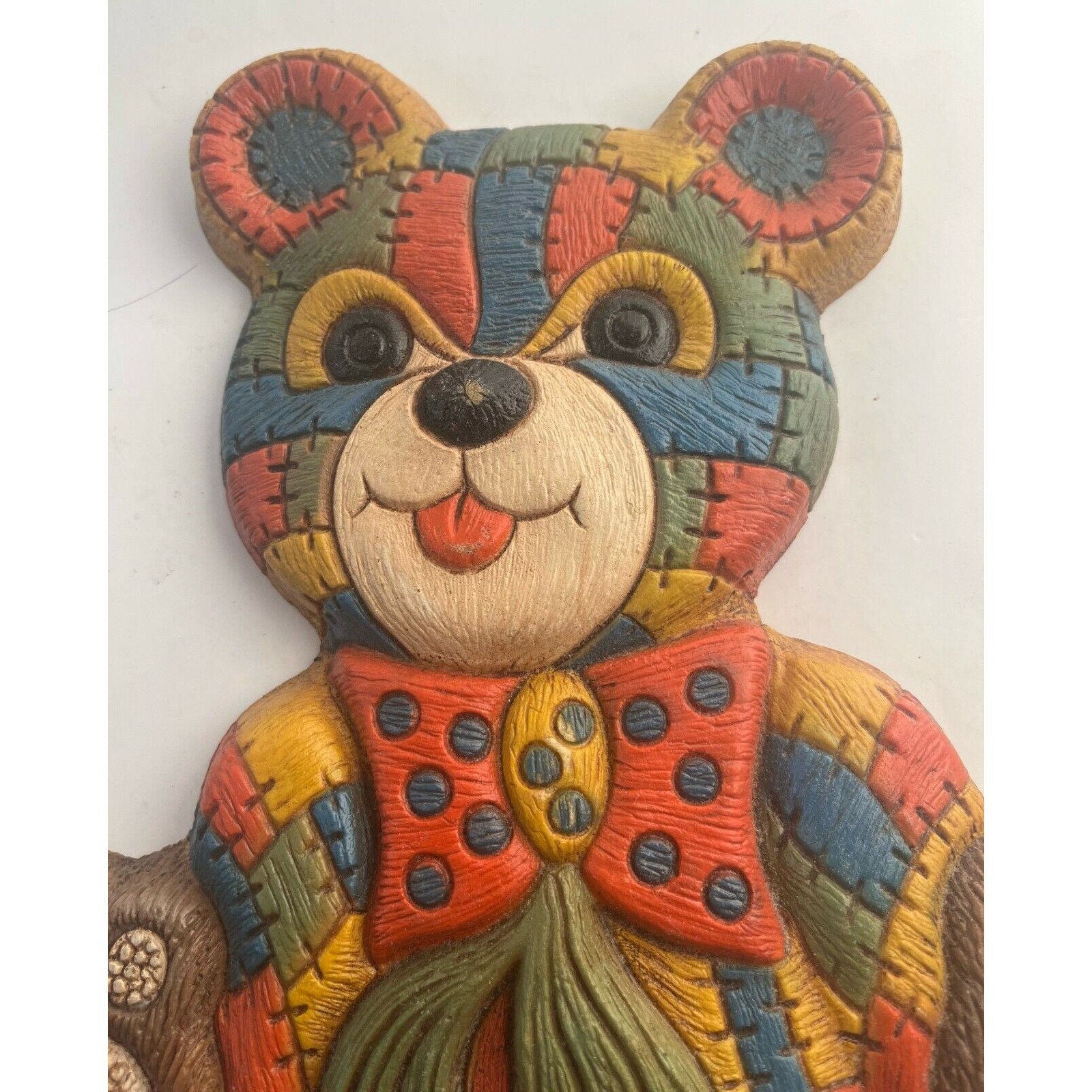 Vintage 1979 Foam Craft Nursery Teddy Bear and Rocking Horse - Etsy
