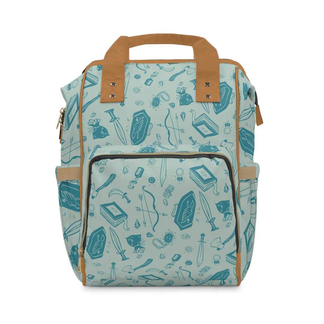 Dnd Pattern TTRPG Backpack Tabletop Roleplaying Game Skull Bag, LARP ...