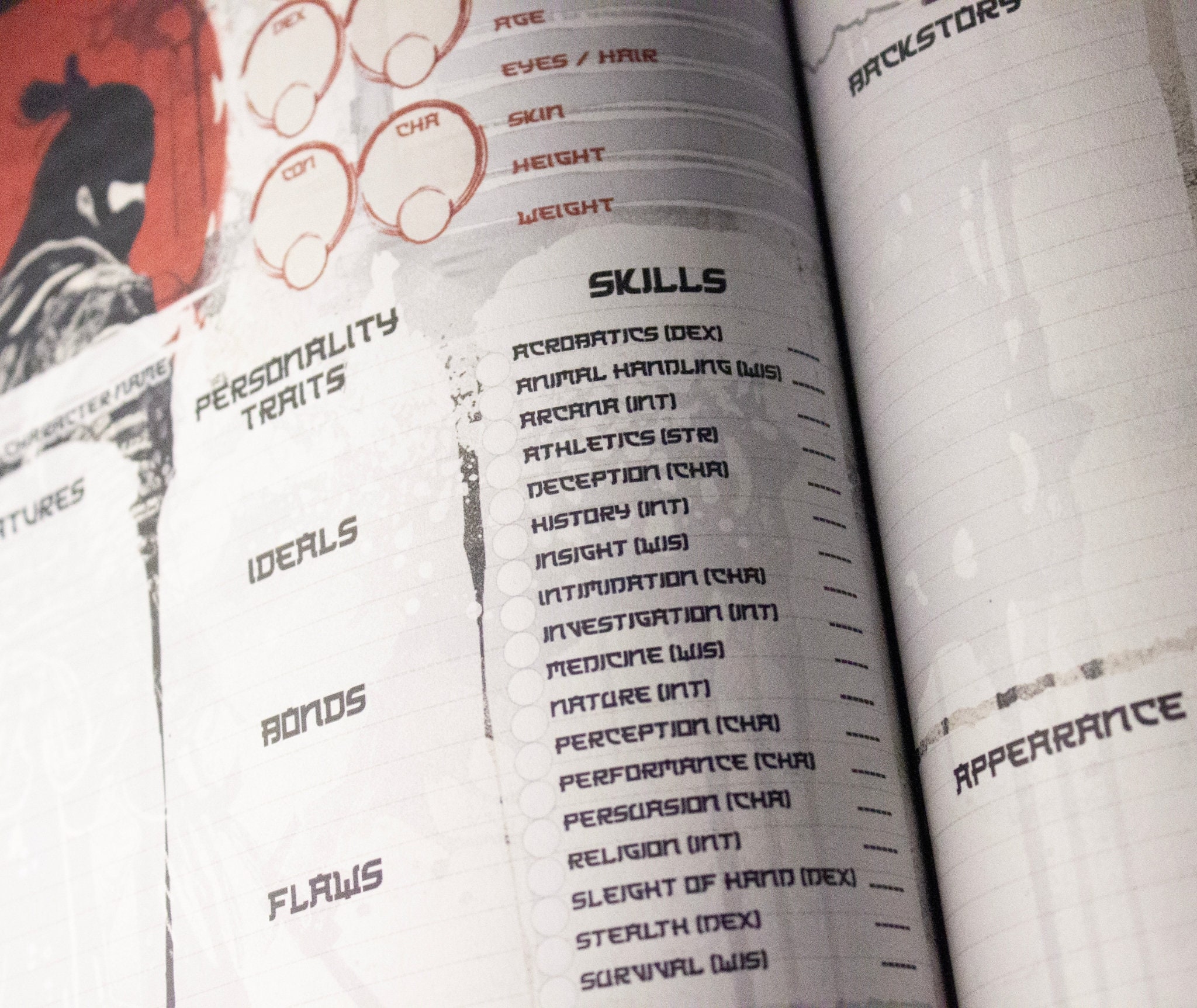 Samurai Ronin TTRPG Character Sheet Book 33 Full Character - Etsy Australia