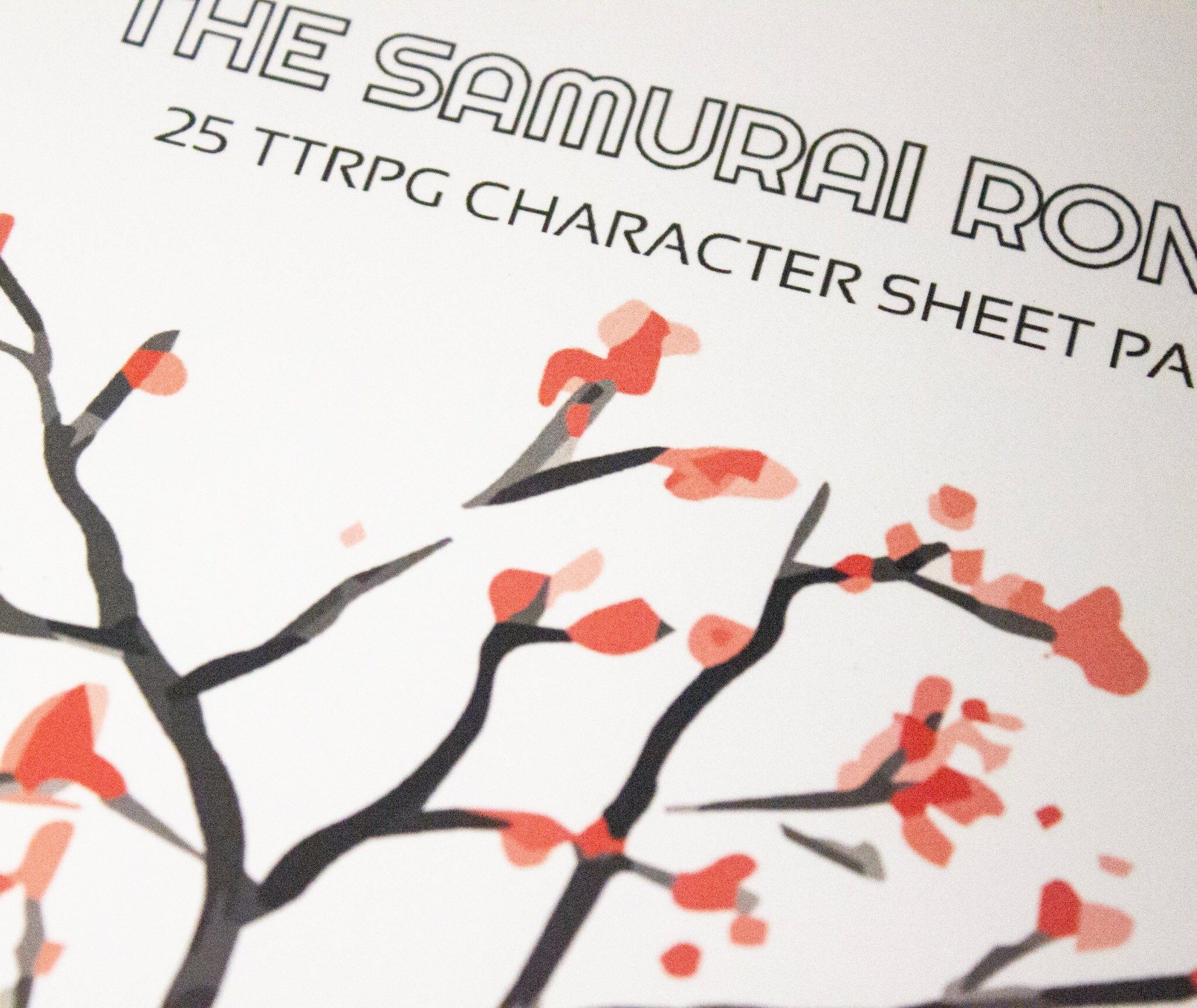 Samurai Ronin TTRPG Character Sheet Book 33 Full Character - Etsy Australia