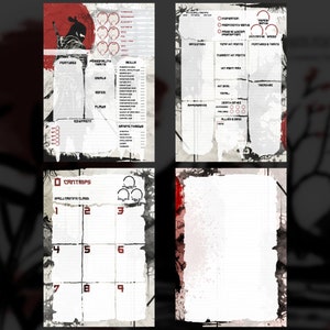 Lone Samurai TTRPG Character Sheet Book 25 Full Character Sheets for ...