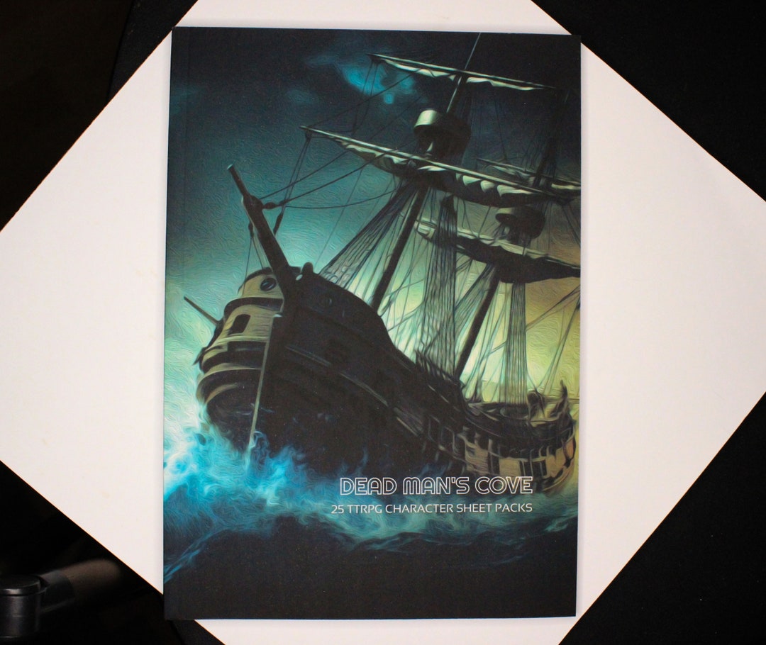 Dead Man's Cove TTRPG Character Sheet Book 25 Full Character Sheets for ...