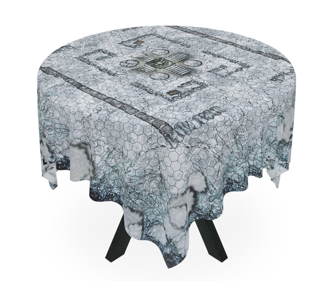 Dwarven Ice Fields Terrain Cloth Tabletop Roleplaying Game Table Cover ...