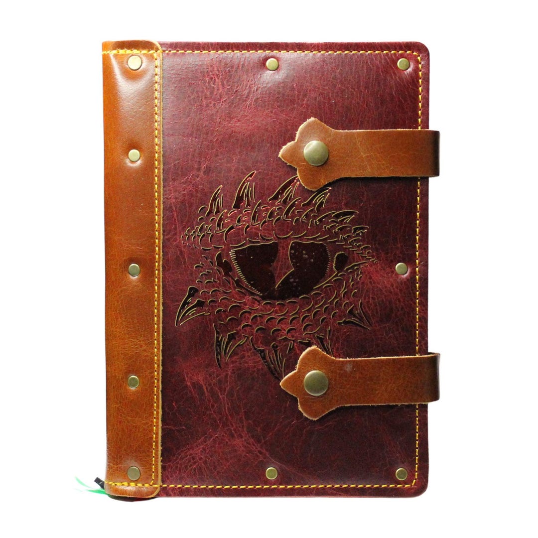 TTRPG Refillable Leather Journal | Dragon Eye, Notebook, Dungeon Master ...