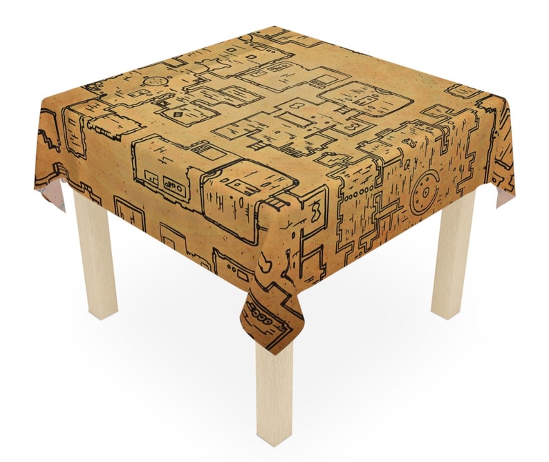 TTRPG Dungeon Map Tablecloth Tabletop Roleplaying Game Table Cover, RPG ...