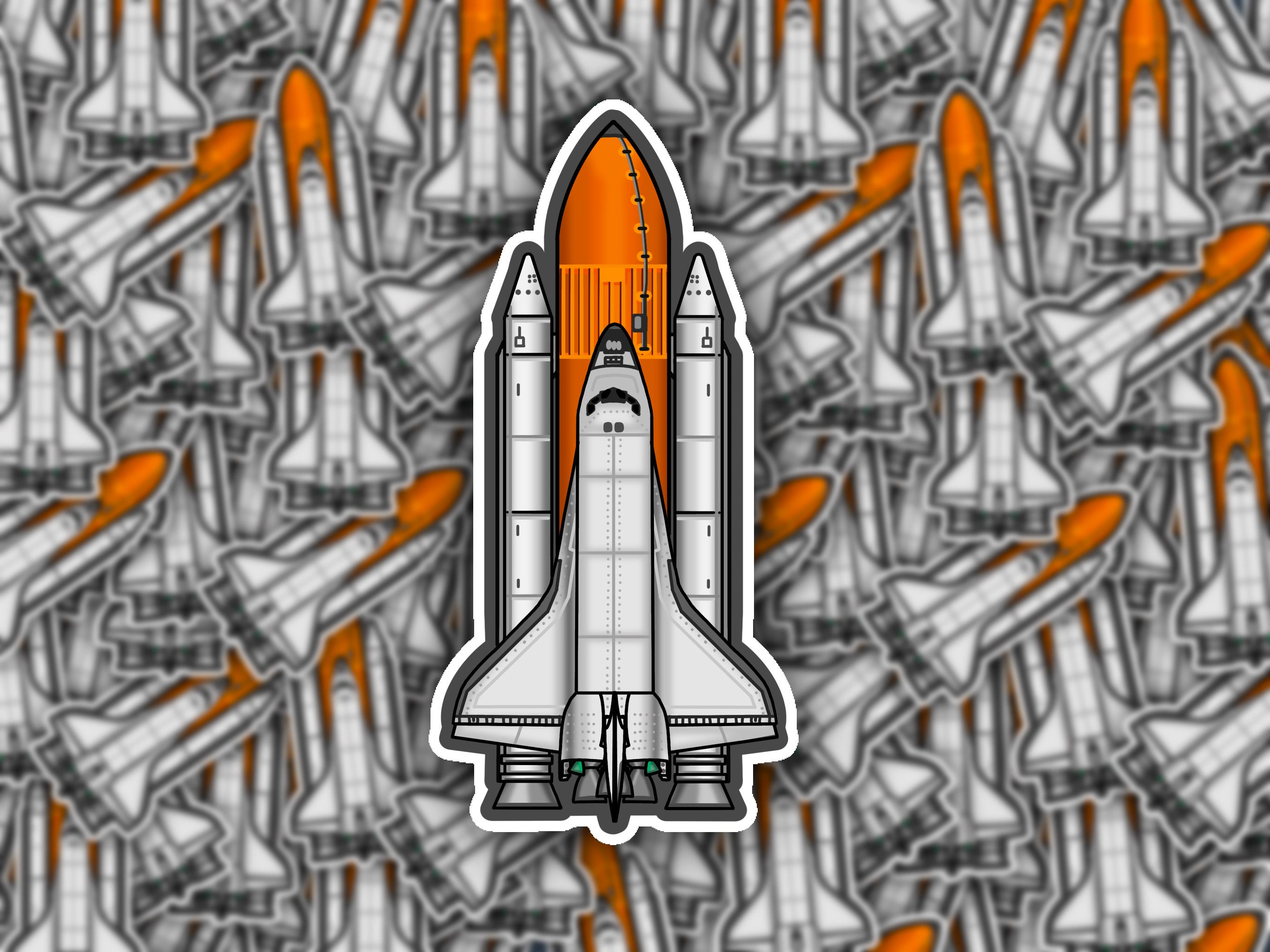 Space Shuttle Sticker - Etsy