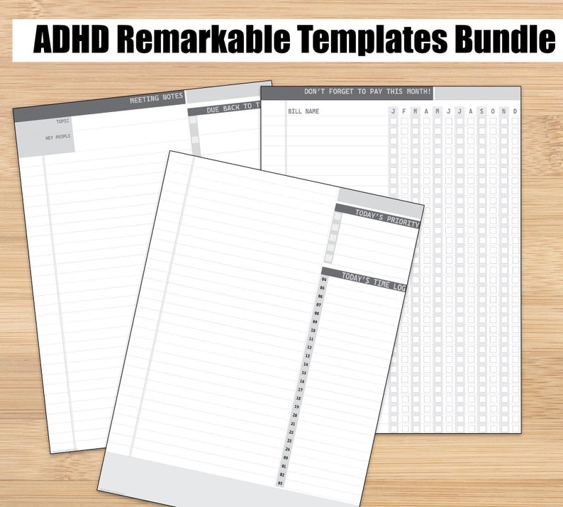 ADHD Remarkable Bundle - Etsy