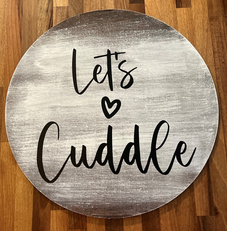 Let's Cuddle Blanket Ladder Sign - Etsy
