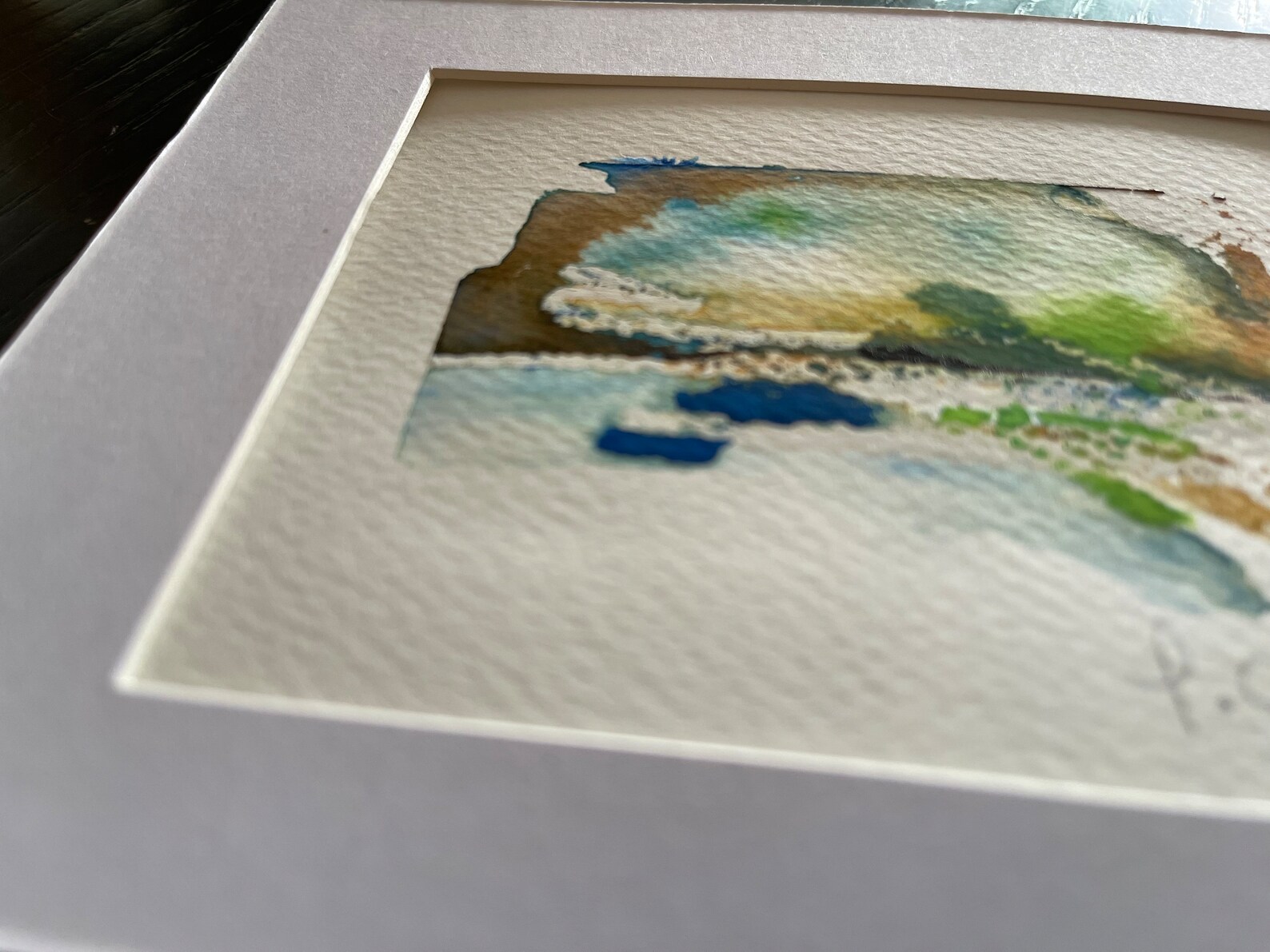 Original Mini Watercolor Landscape Seascape Painting, Mini Painting ...
